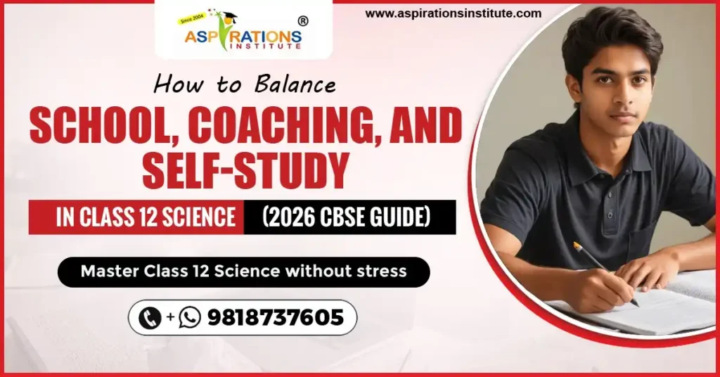 How to Balance School, Coaching, and Self-Study in Class 12 Science ...